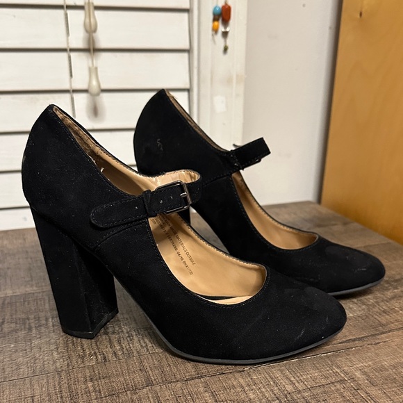 Merona | Shoes | Merona Black Mary Jane Heels | Poshmark